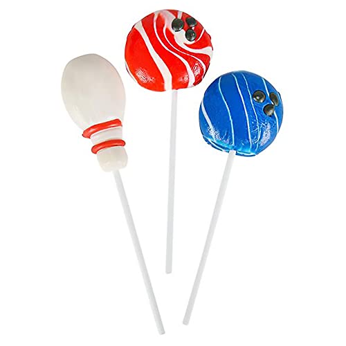 Bowling Lollipops Candy Suckers, 12-Pack | Fruidles