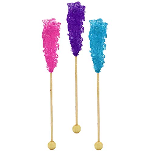 Rock Candy Lollipops Pops Candy Suckers, Variety Flavor and Color Asso ...