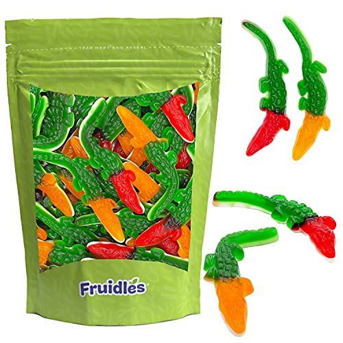 Crocodiles Gummi Candy, Multicolored Fruit Flavored Gummies | Fruidles