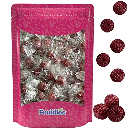 Filled Raspberries Round Hard Candies | Fruidles