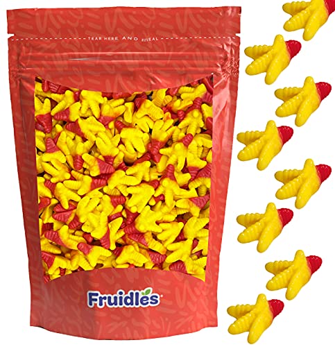 Chicken Gummi Feet Candy, Fruit Flavored Gummies | Fruidles
